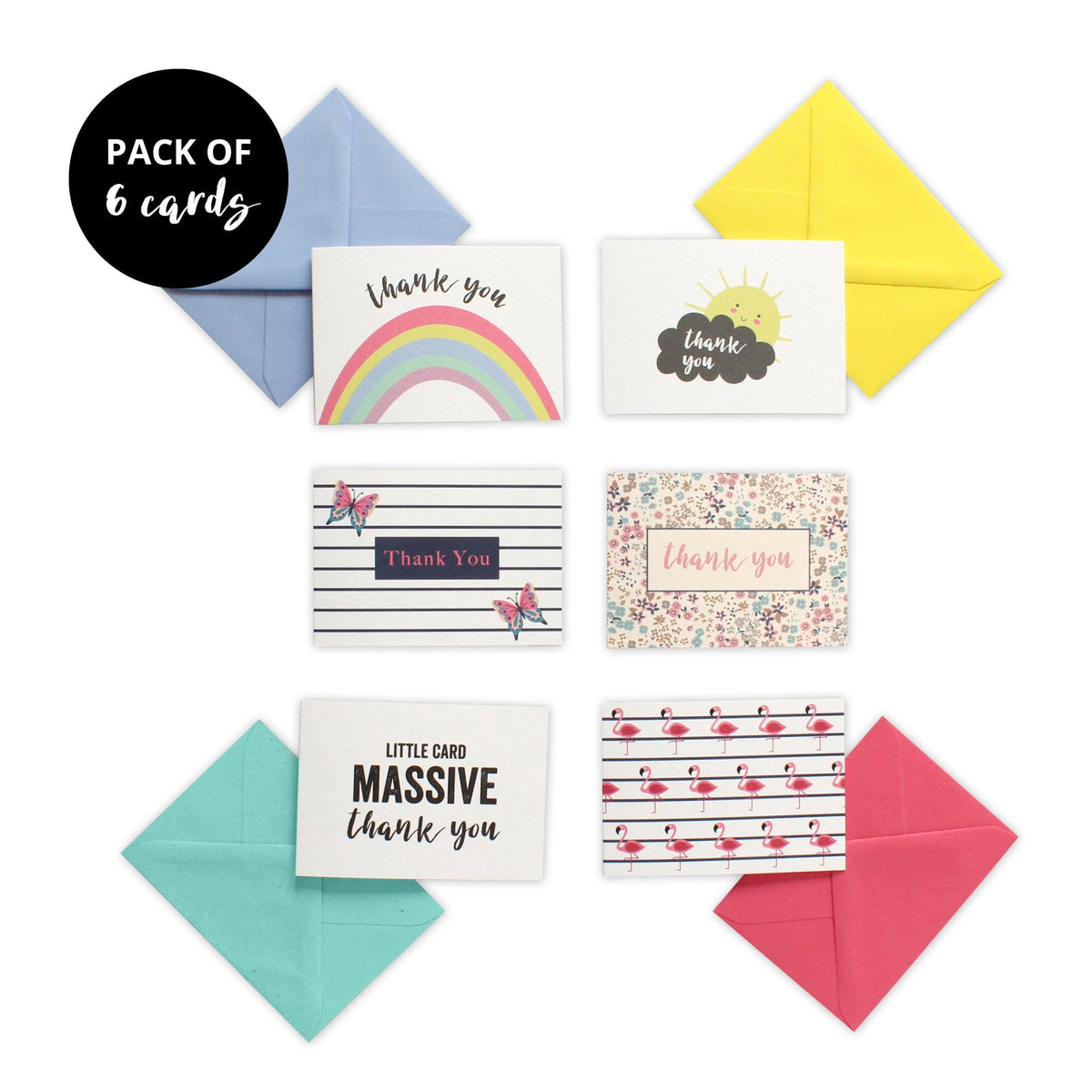 Mini Thank You Card Pack - Mix Pack – LoveLi Design